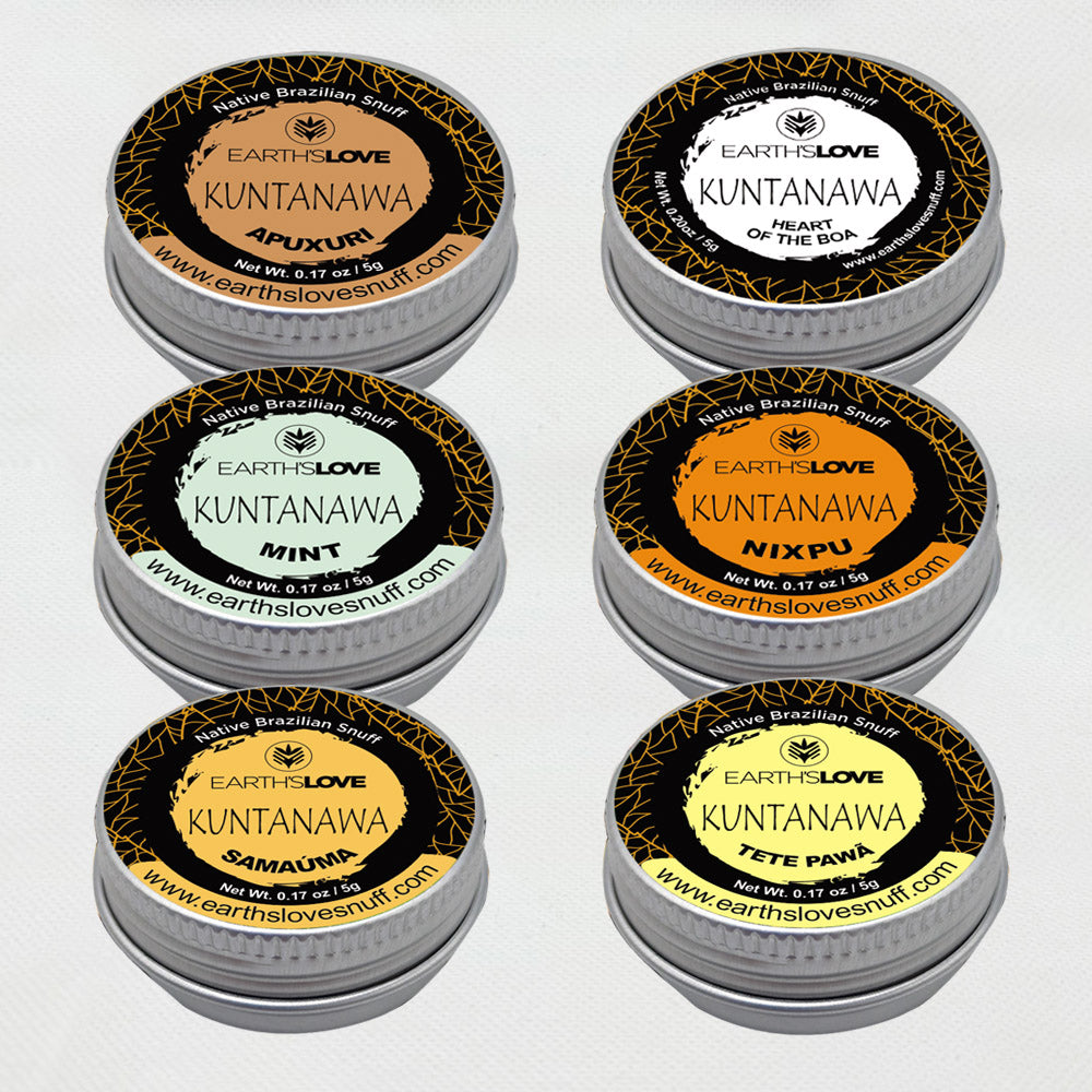 Kit Indigenous Ceremonial Hapé • Kuntanawa – Earth's Love Snuff